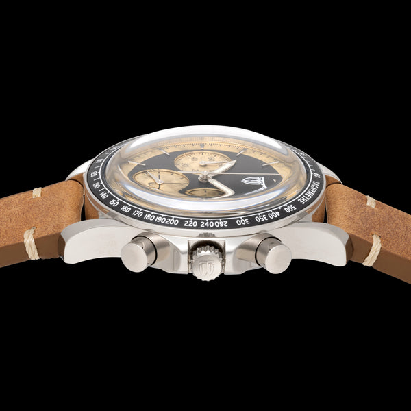 MT&W Panda Vintage Chronograph Watch with Unique Patina